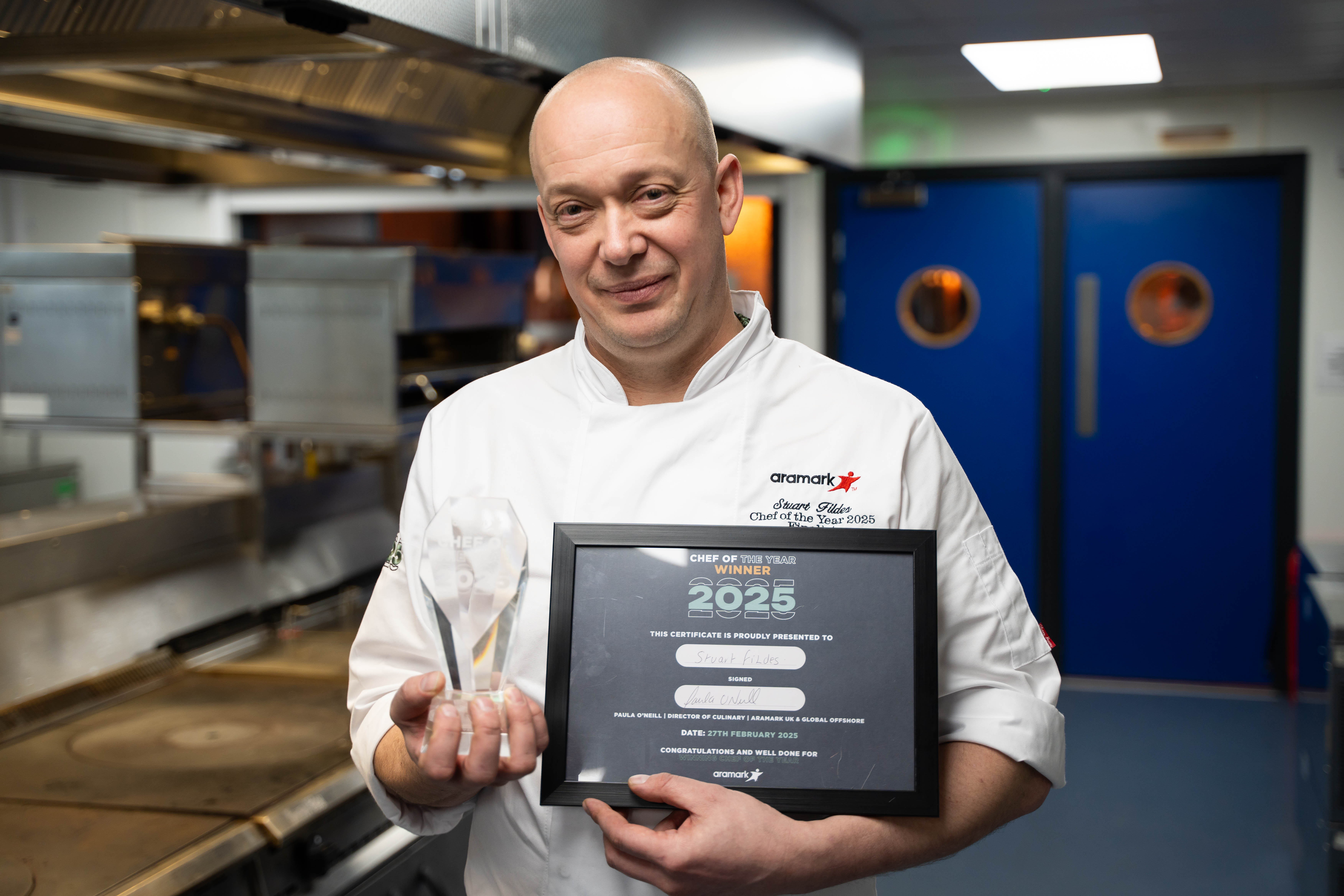 Stuart Fildes Crowned Aramark UK Chef of the Year 2025 - Aramark